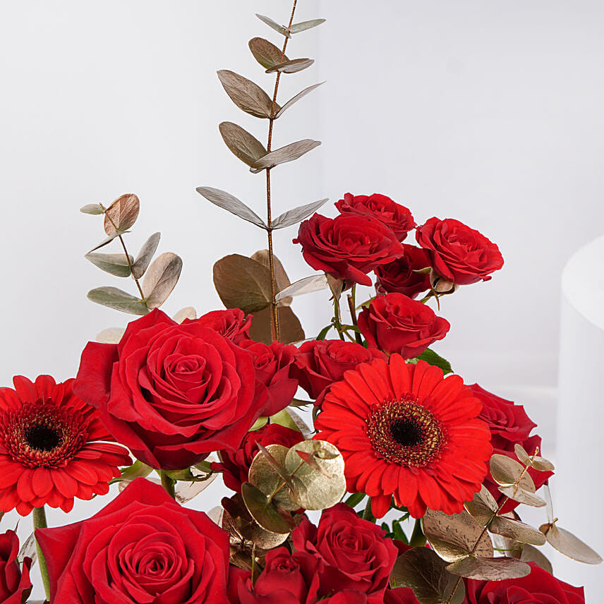 Ruby Red Floral Arrangement Delivery in Singapore - FNP SG