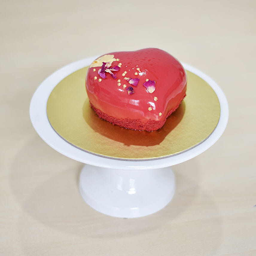 Chocolate Heart Shape Cake 4 Inches Delivery in Singapore - FNP SG