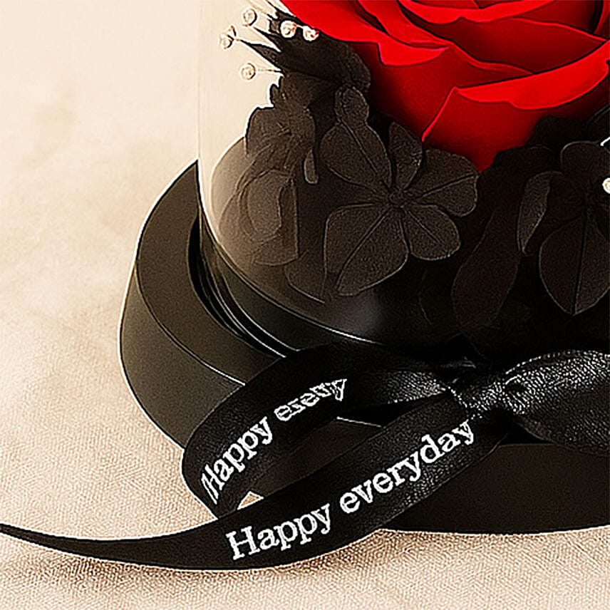 Forever Red Rose in Glass Dome Delivery in Singapore - FNP SG
