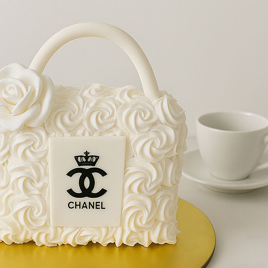 Ivory Petal Purse Chocolate Cake Delivery in Singapore - FNP SG