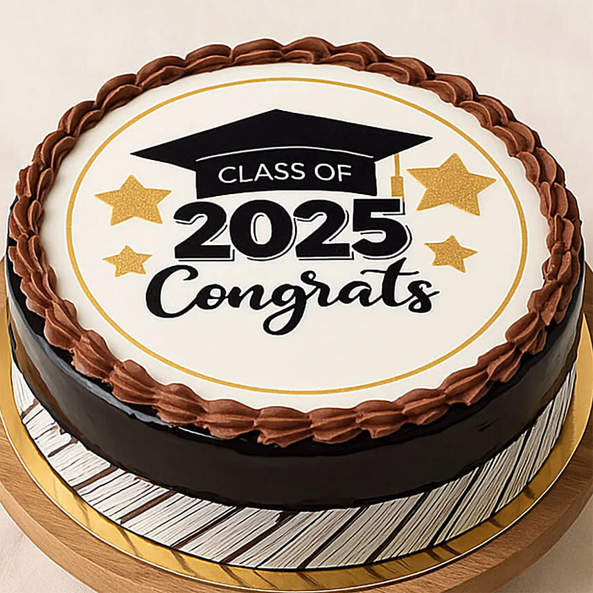 Grad of the Year Theme Chocolate Cake Delivery in Singapore - FNP SG