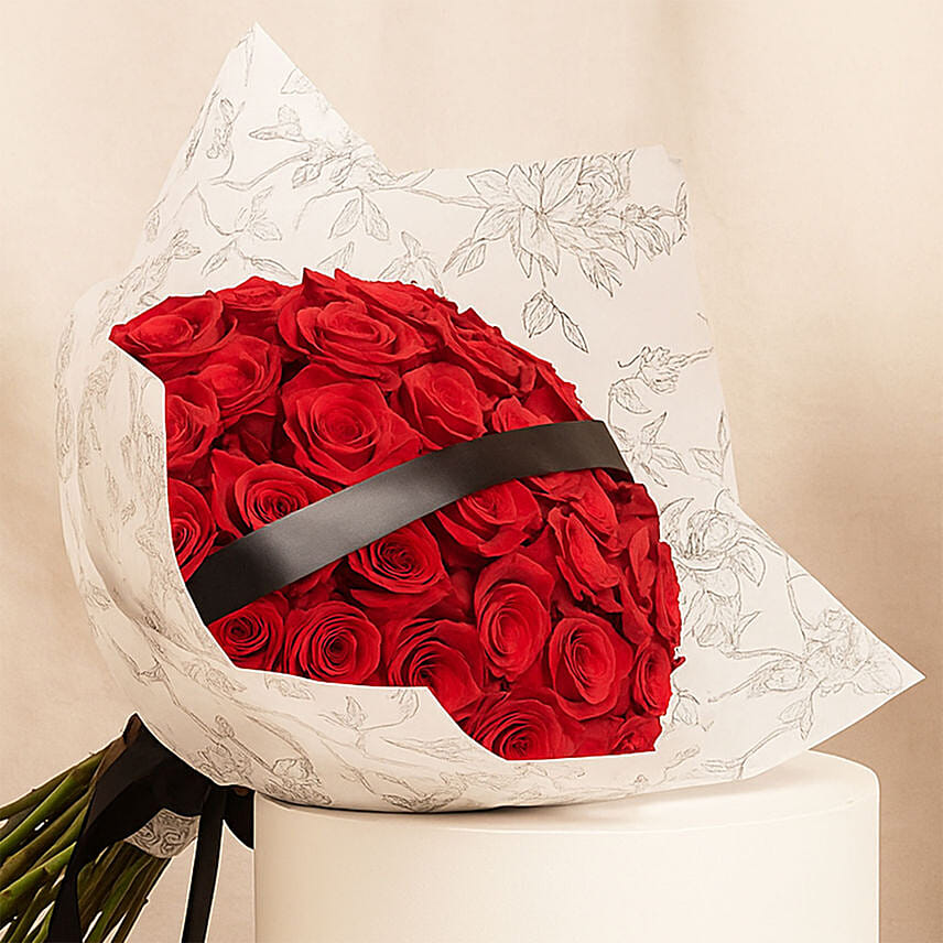 35 Red Roses Expression Bouquet Delivery in Singapore - FNP SG