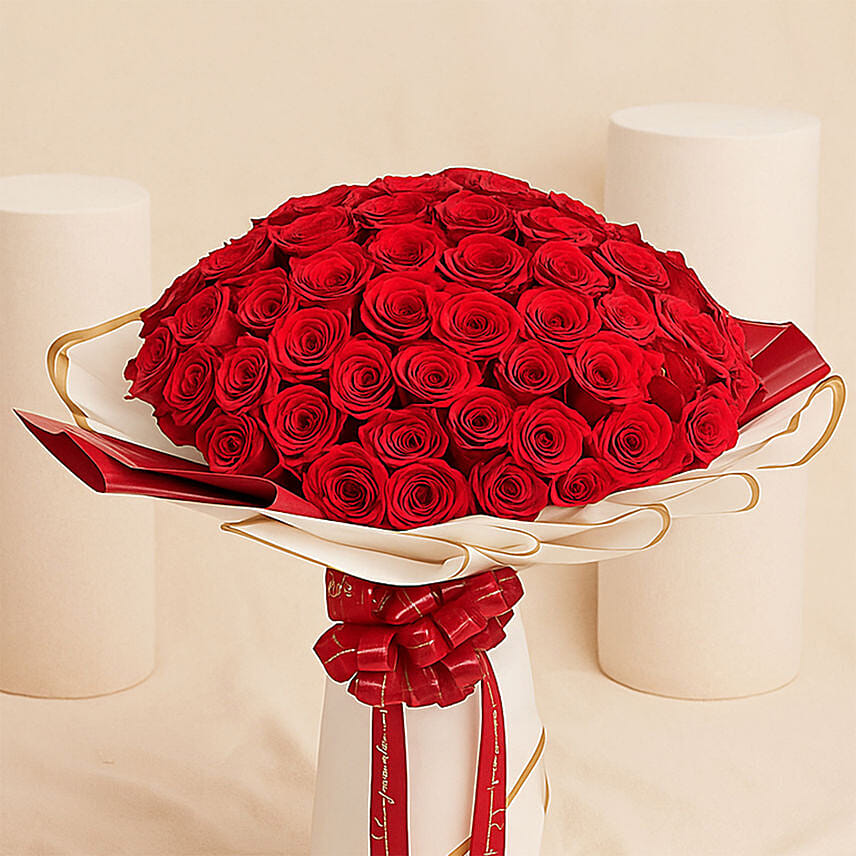 99 Majestic Red Roses Delivery in Singapore - FNP SG