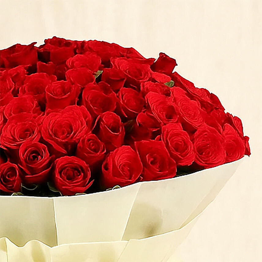 99 Red Roses Bouquet Delivery in Singapore - FNP SG
