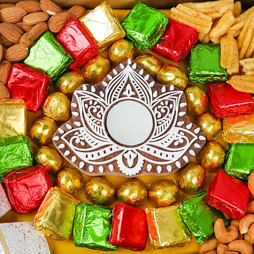 Deepavali Box of Sweets Nuts and Chocolates Delivery in Singapore - FNP SG