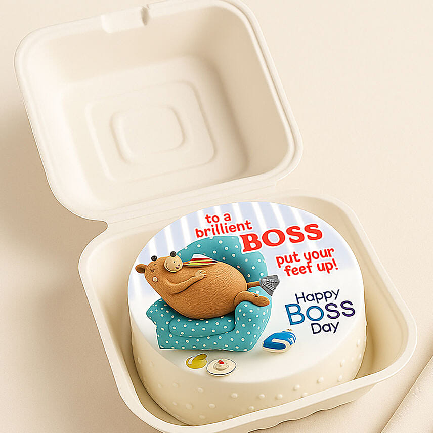 Brilliant Boss Chocolate Fondant Cake Delivery in Singapore - FNP SG