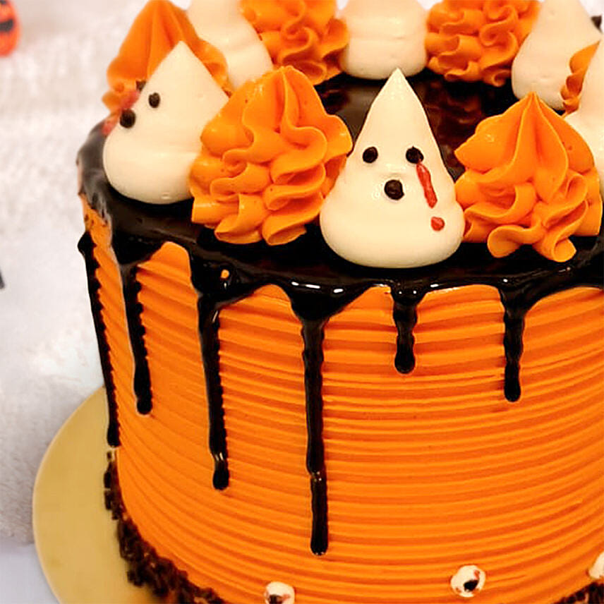 Spooky Ghost Drip Cake Delivery in Singapore - FNP SG