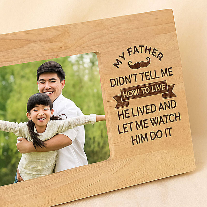 Personalised Photo Frame for Dad – Cherish Your Favourite Memory ...