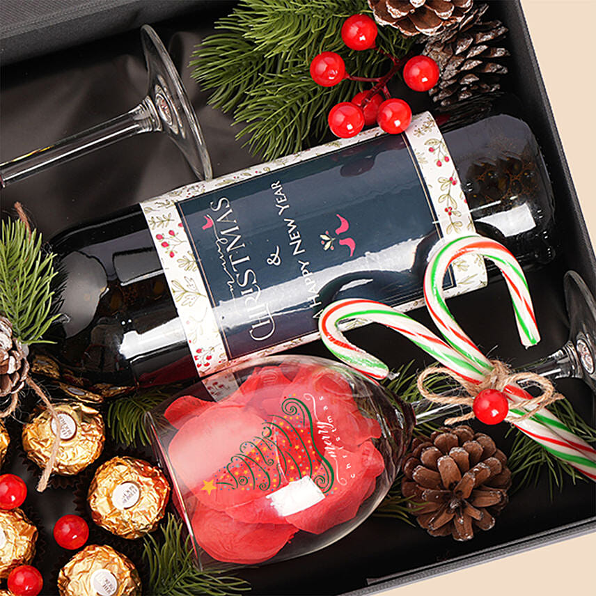 Holiday Wine Gift Set with Ferrero Delivery in Singapore - FNP SG