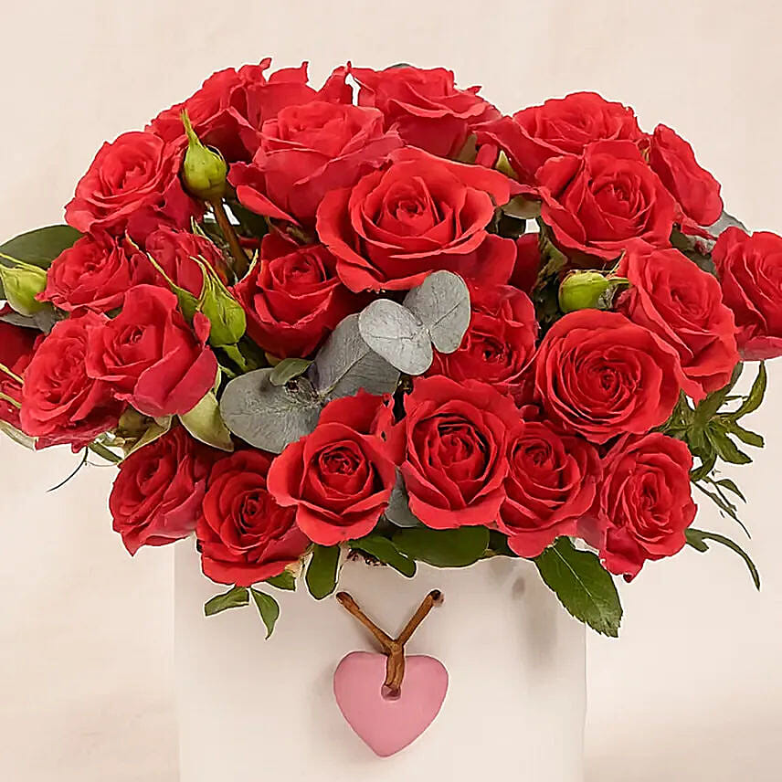 Spray Roses Premium Vase Arrangement Delivery in Singapore - FNP SG