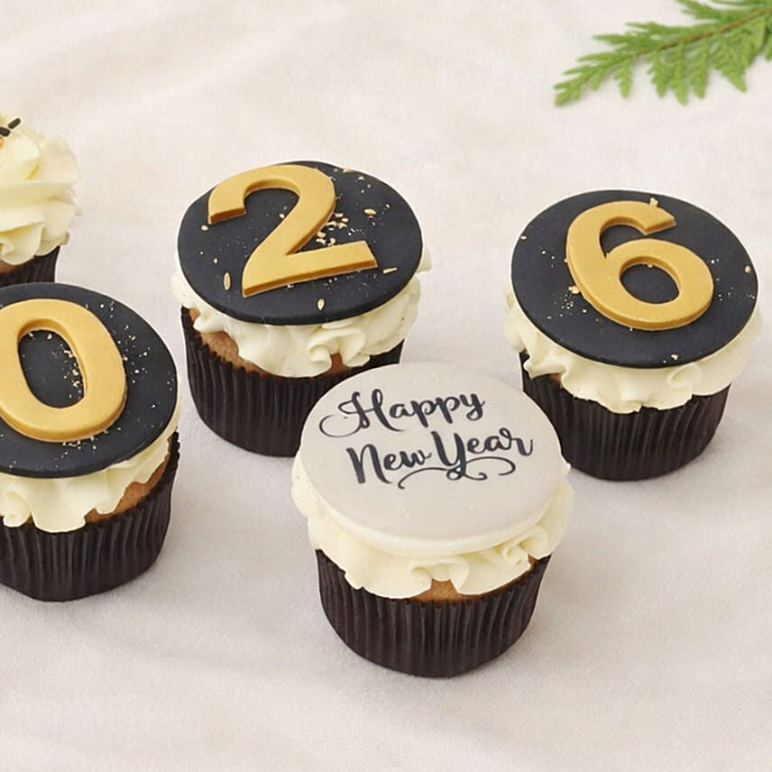 New Year Theme Cup Cakes Delivery in Singapore - FNP SG