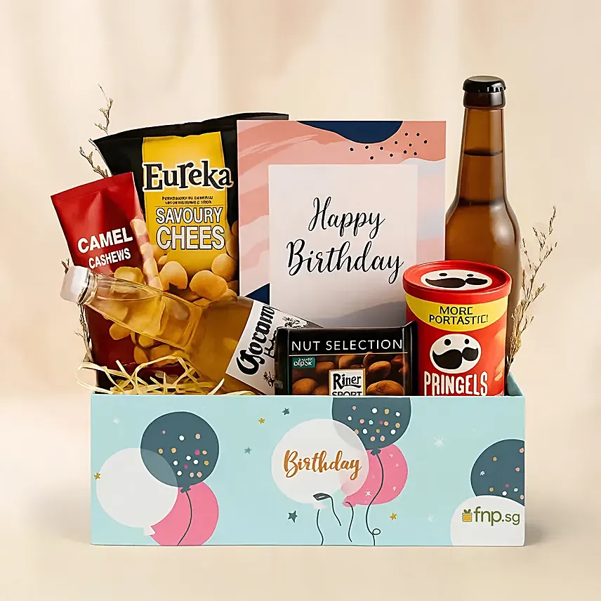 Birthday Wishes Eat n Sip Hamper Delivery in Singapore - FNP SG