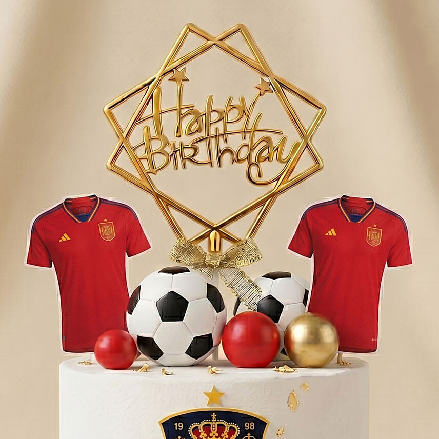 Spain Football Team Chocolate Birthday Cake Delivery in Singapore - FNP SG