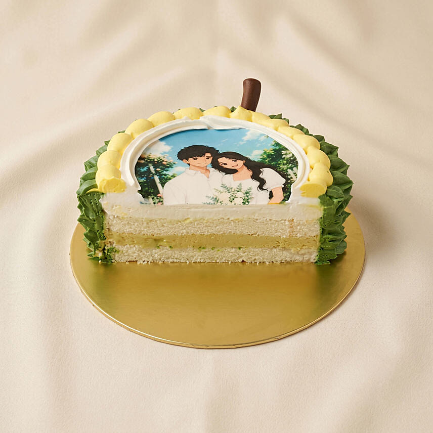 Personalised Vanilla Musang King Durian Ghibli Photo Cake Delivery in ...