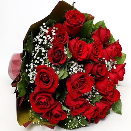 Elegant Bunch Of 20 Roses Delivery in Singapore - FNP SG
