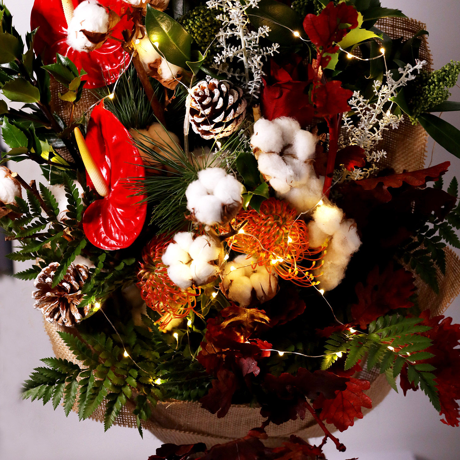 LED Lights Festive Flower Bouquet Delivery in Singapore - FNP SG