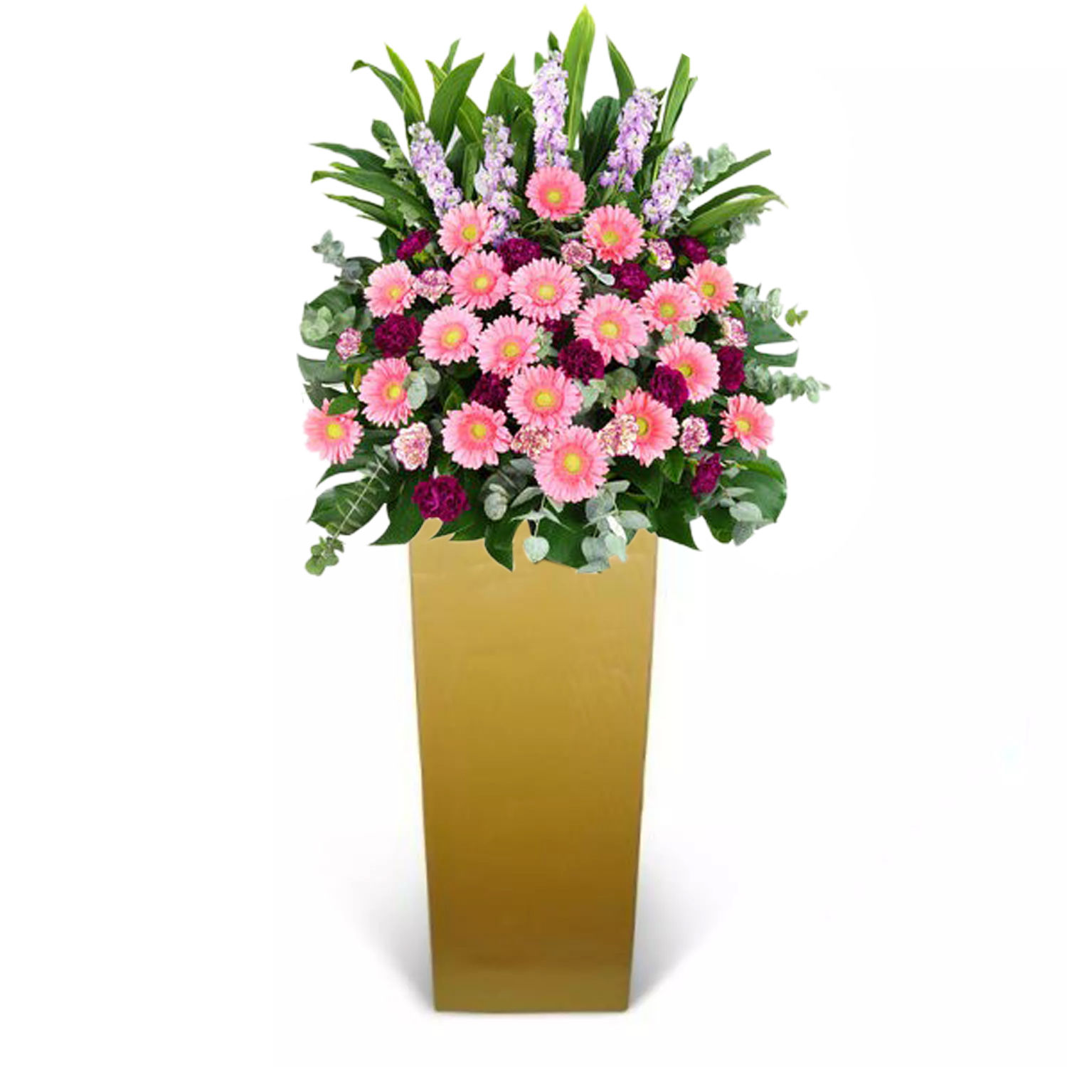 Pink N Purple Flower Stand Delivery in Singapore - FNP SG