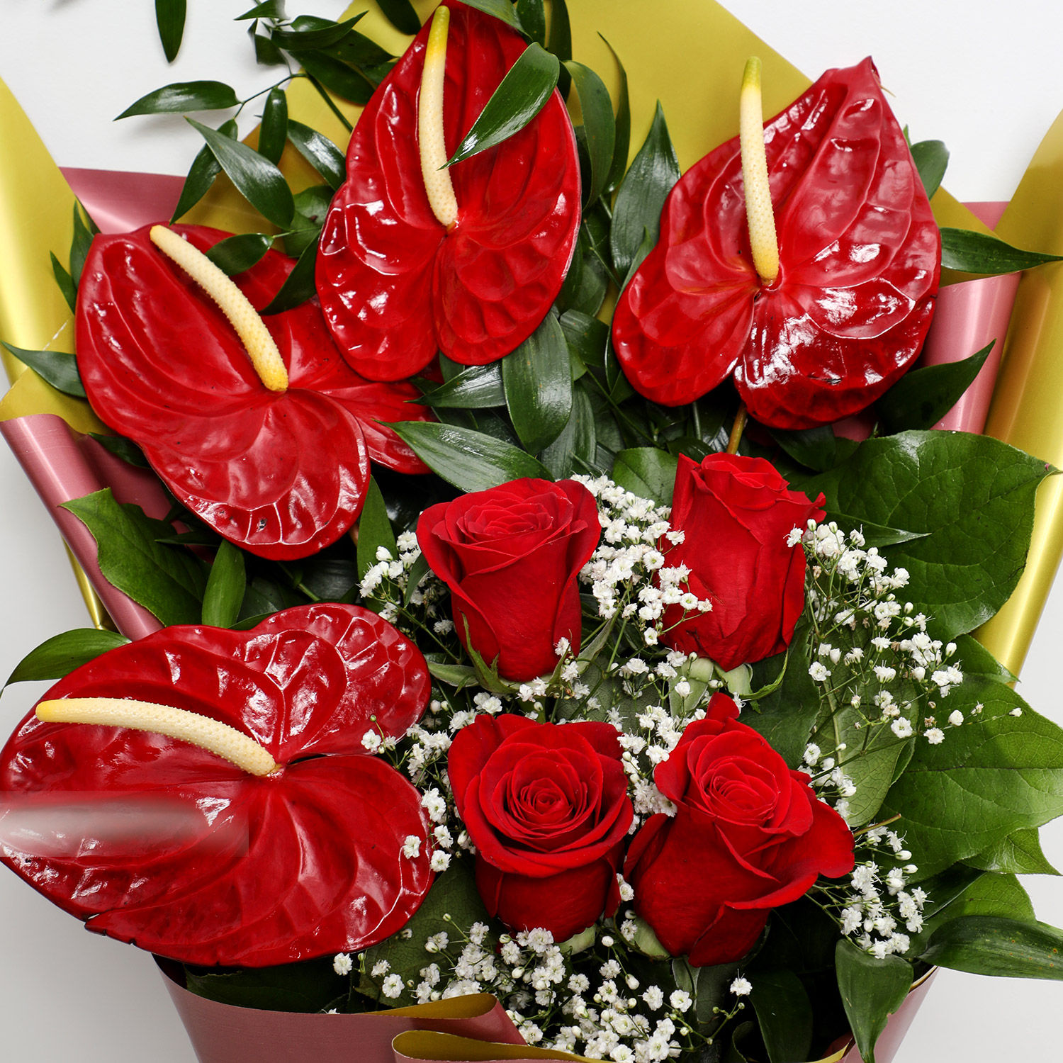 Exotic Red Flower Bouquet Delivery in Singapore - FNP SG