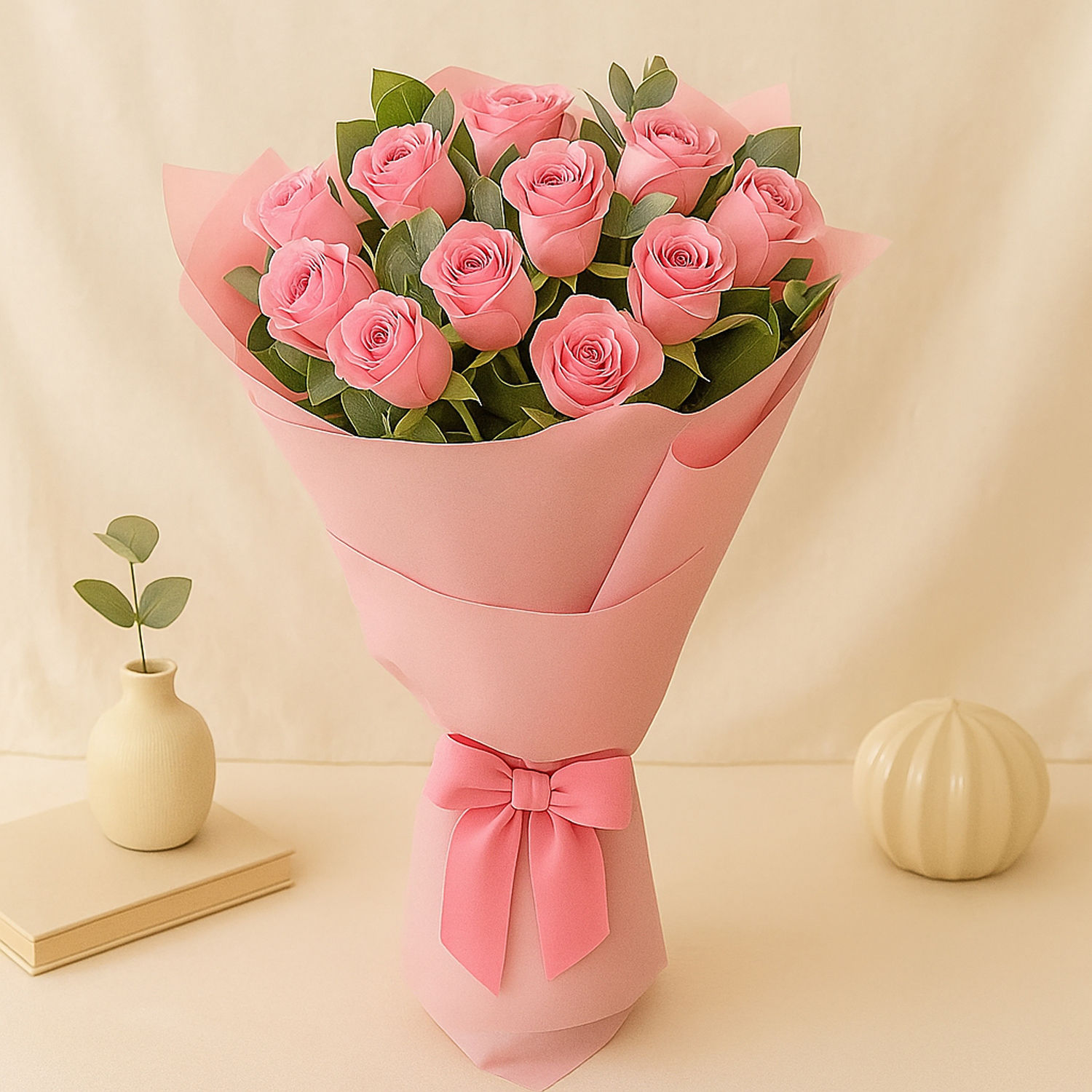 Bunch Of 20 Pink Roses Delivery in Singapore - FNP SG