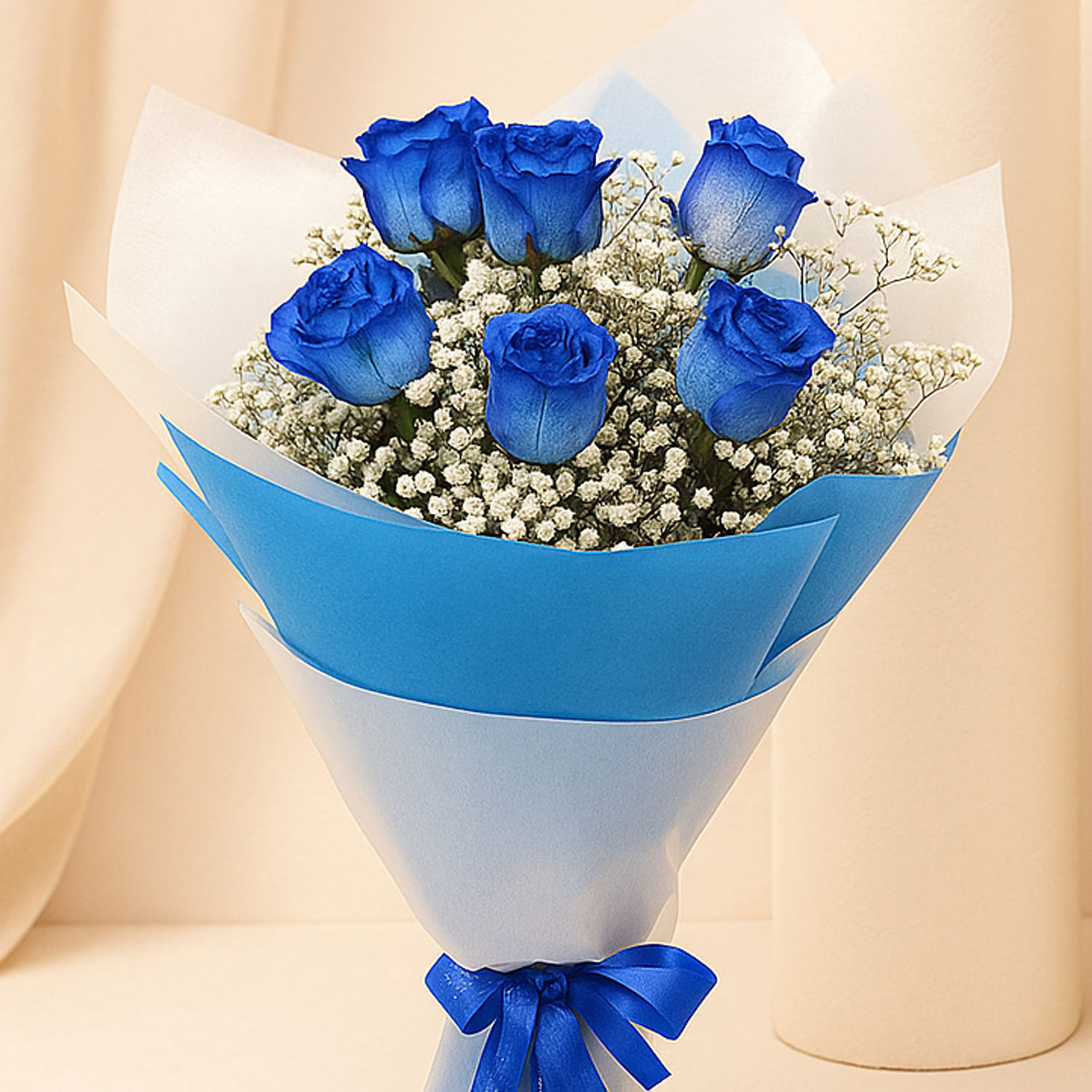 Bouquet Of Blue Roses Delivery in Singapore - FNP SG