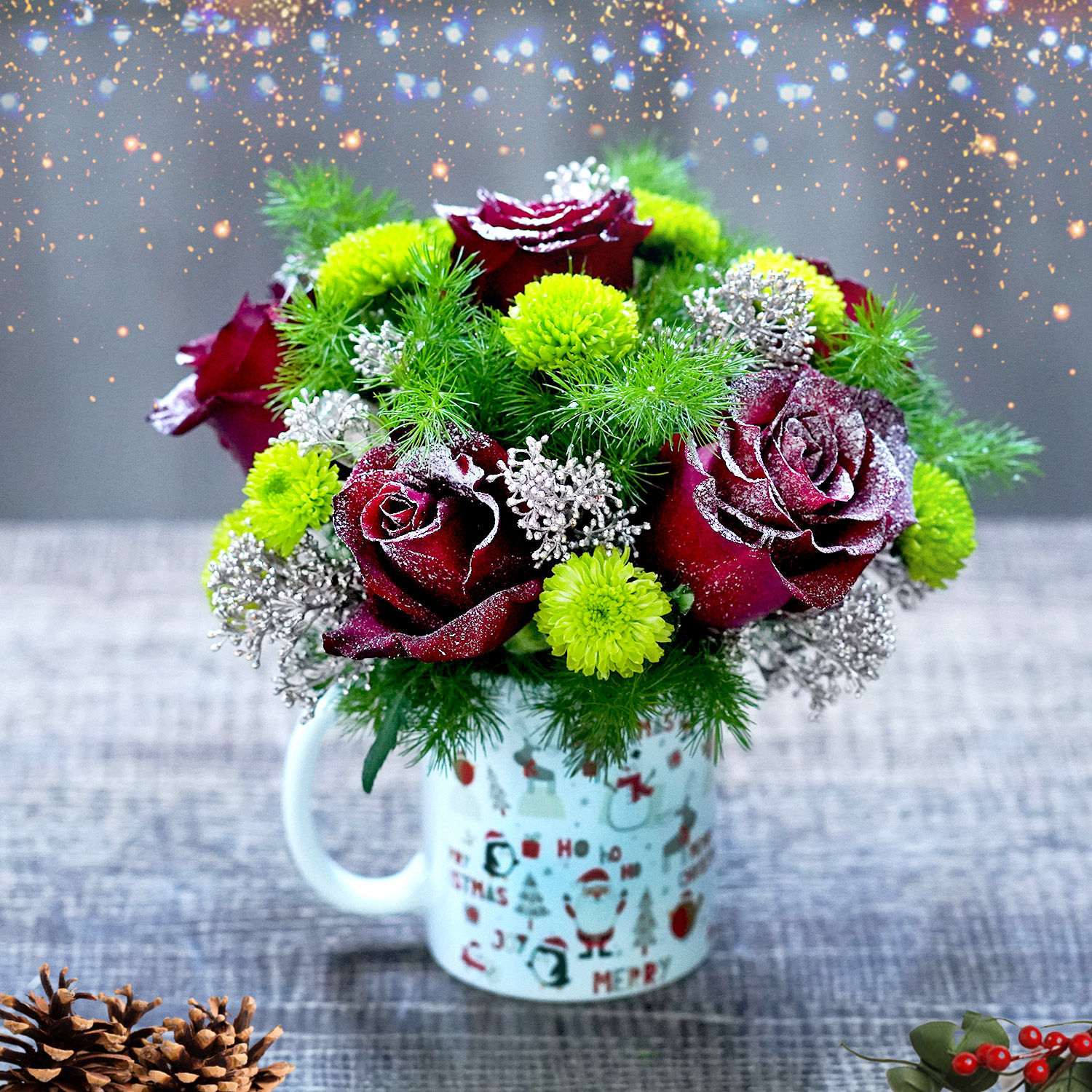 Holiday Cheer Flower Arrangement Delivery in Singapore - FNP SG