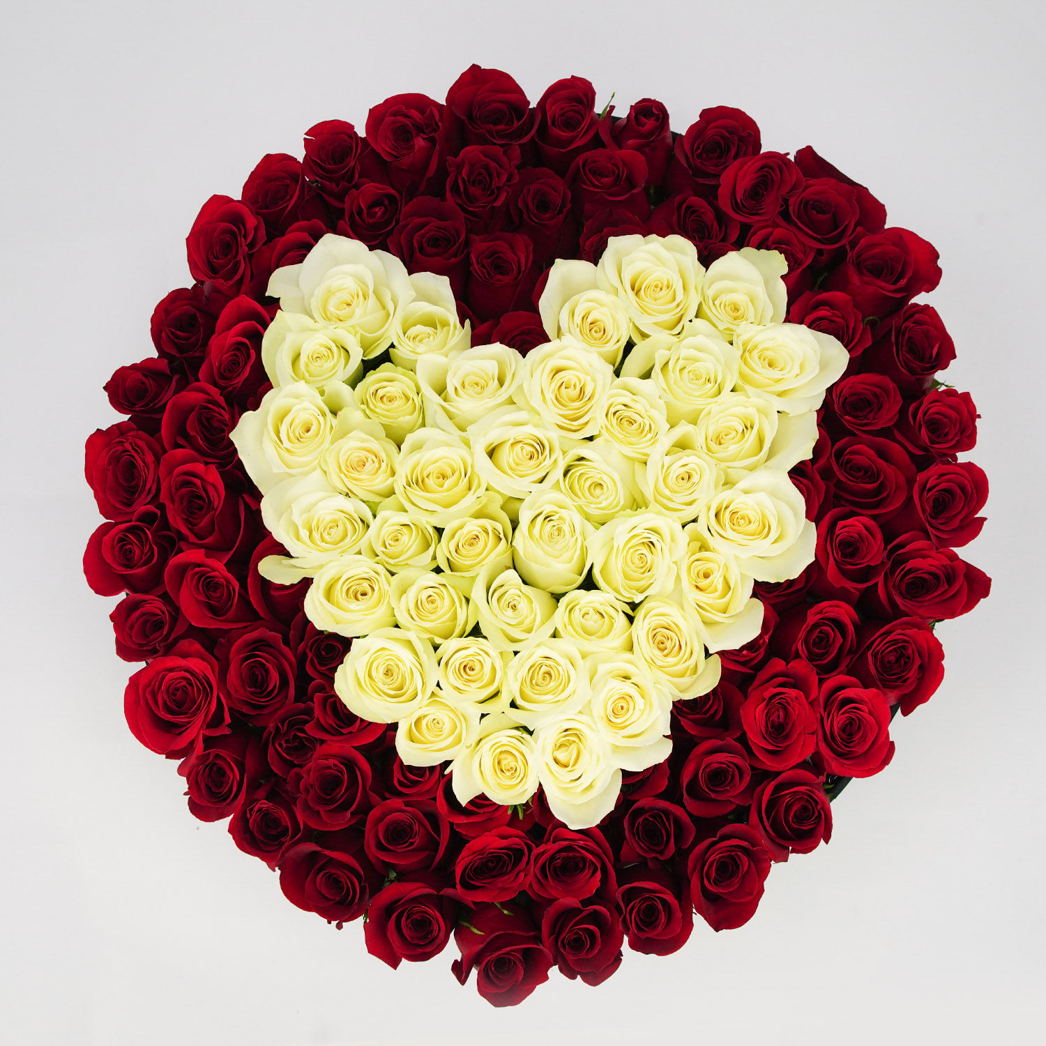 Heart Shaped Premium Roses Arrangement Delivery in Singapore - FNP SG