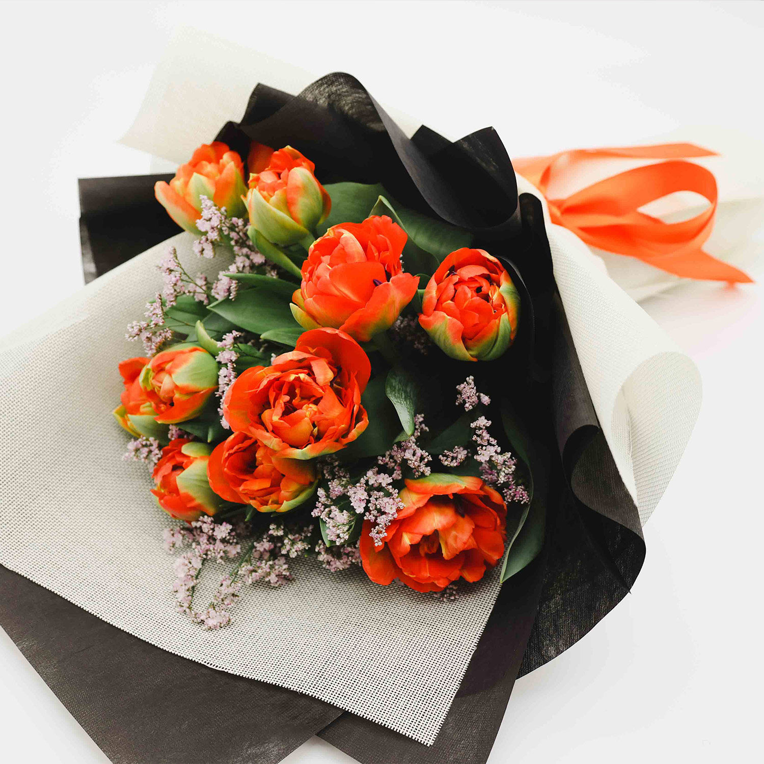Striking Tulips & Caspier Bouquet Delivery in Singapore - FNP SG