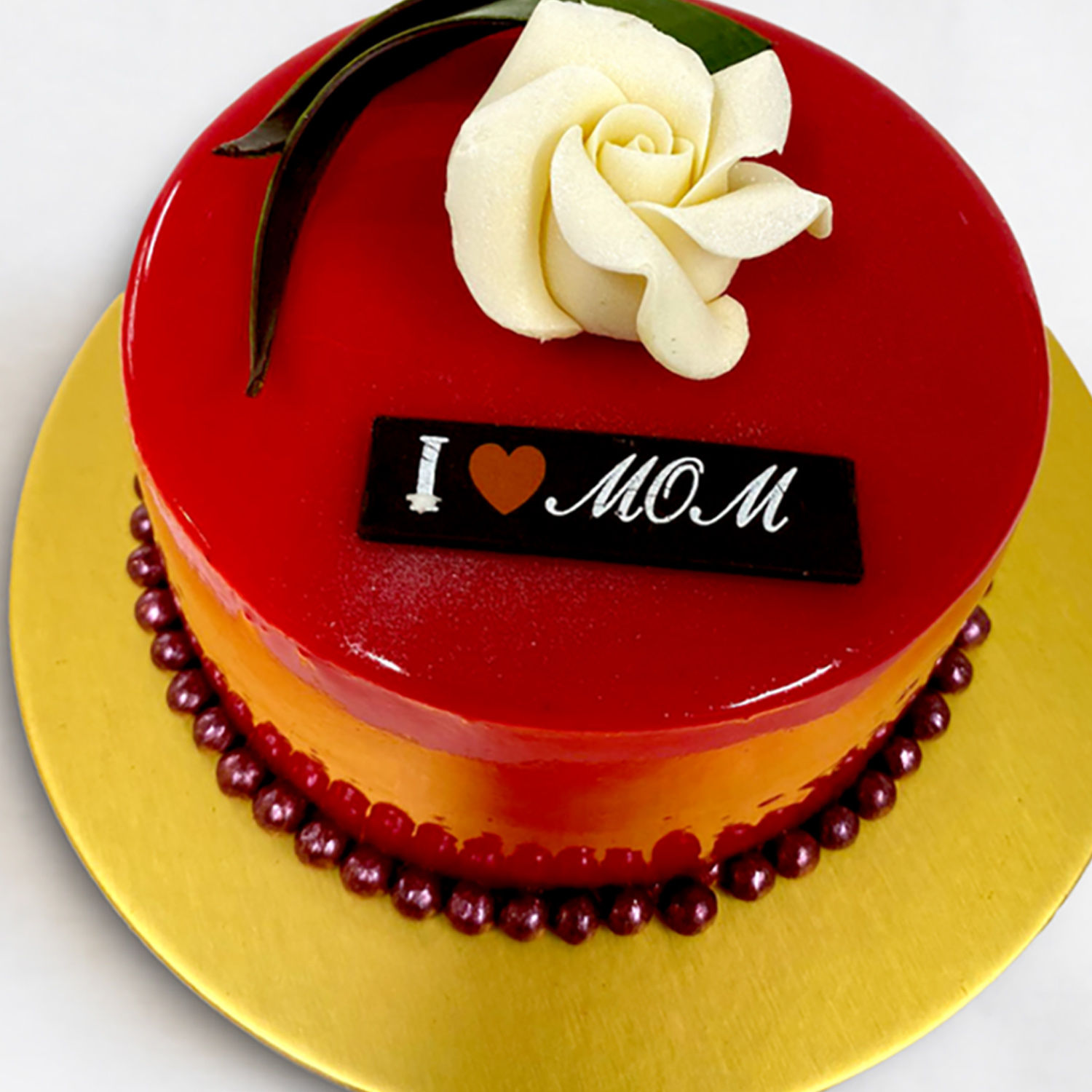 Red Ruby Rose Mousse Chocolate Cake Delivery in Singapore - FNP SG