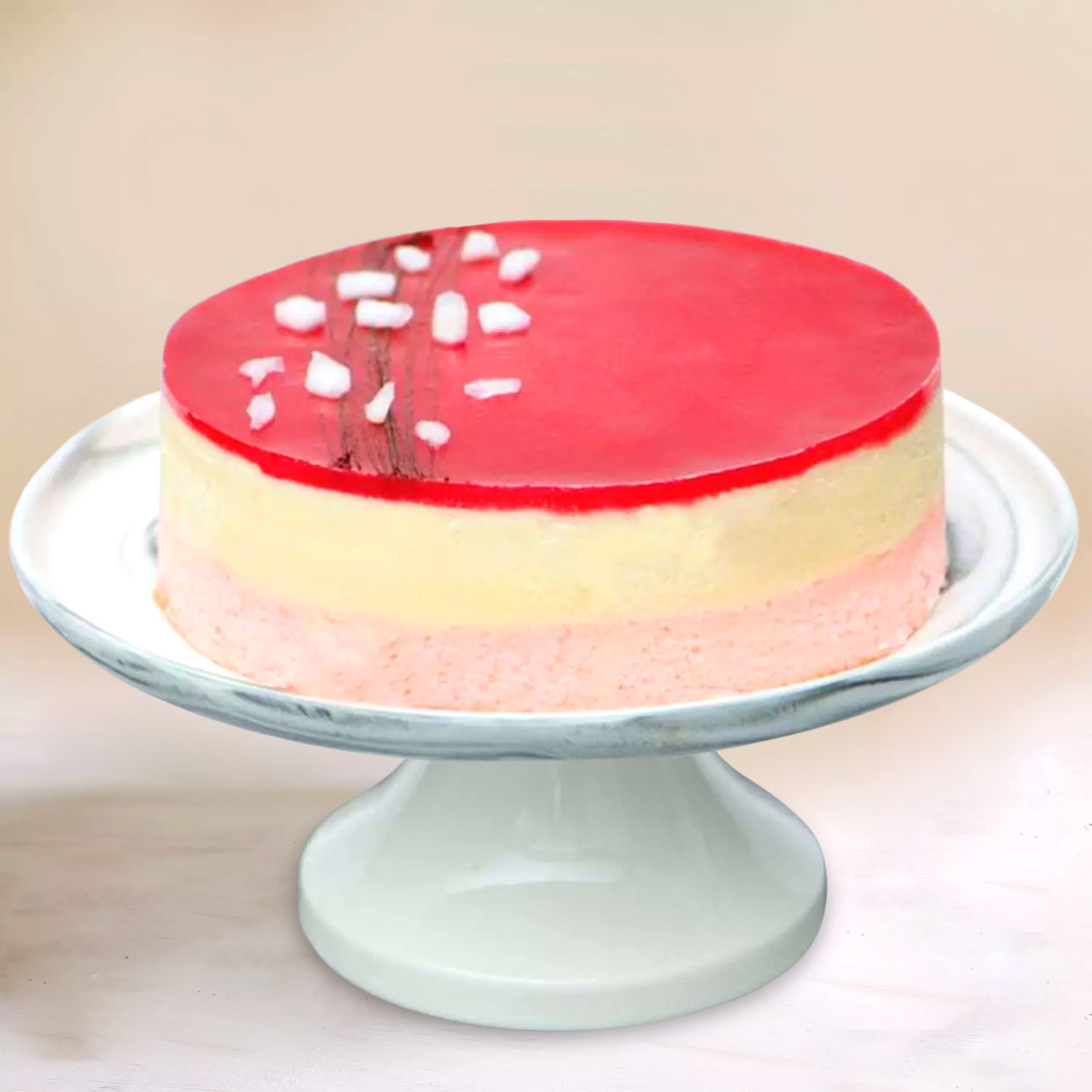 Fresh Raspberry Lychee Rose Cake Delivery in Singapore - FNP SG