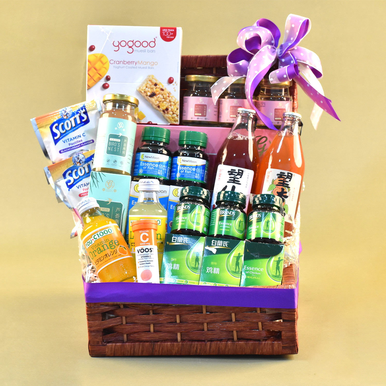 Delightful Treats Rectangular Straw Basket Delivery in Singapore - FNP SG