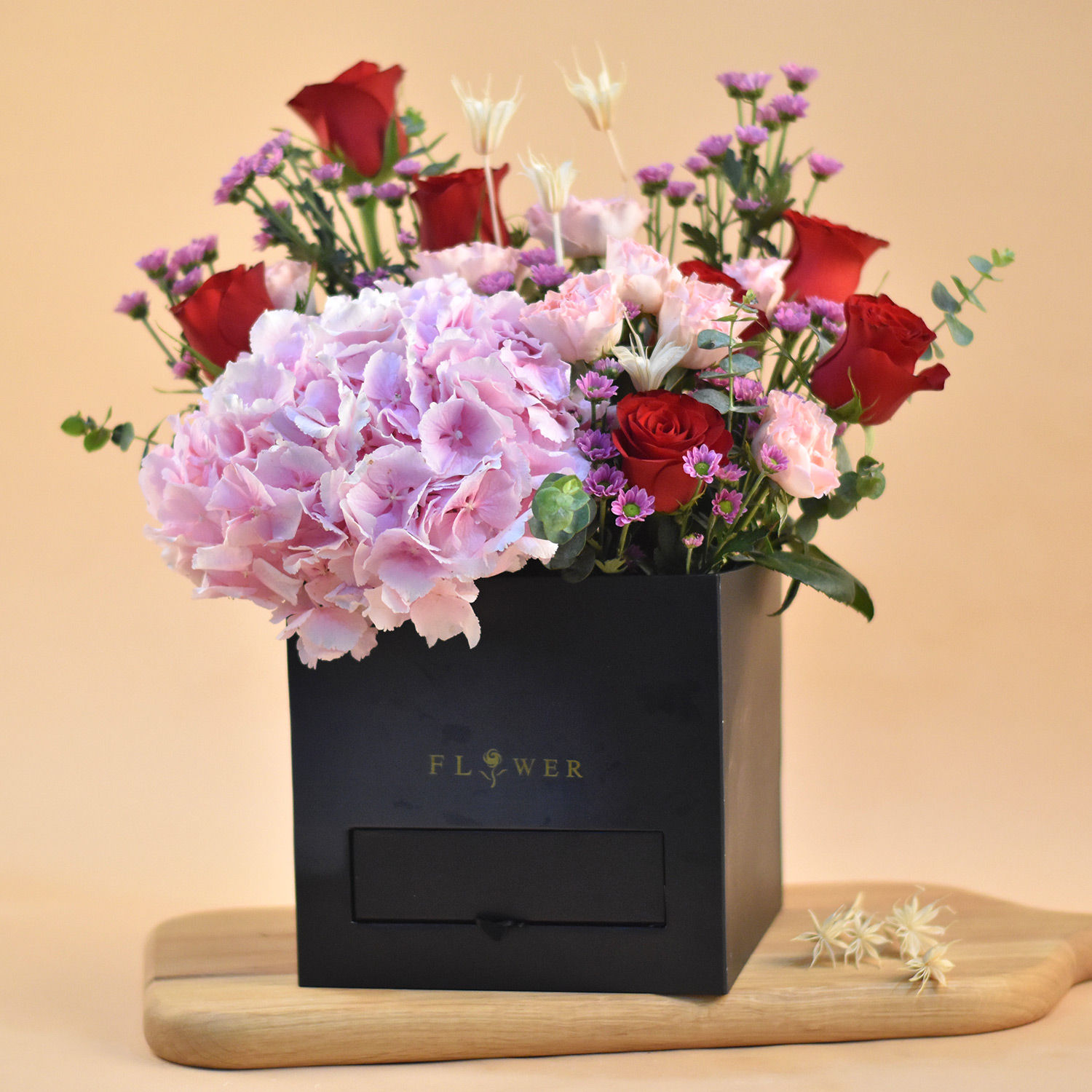 Mixed Flowers & Ferrero Rocher Black Box Delivery in Singapore - FNP SG