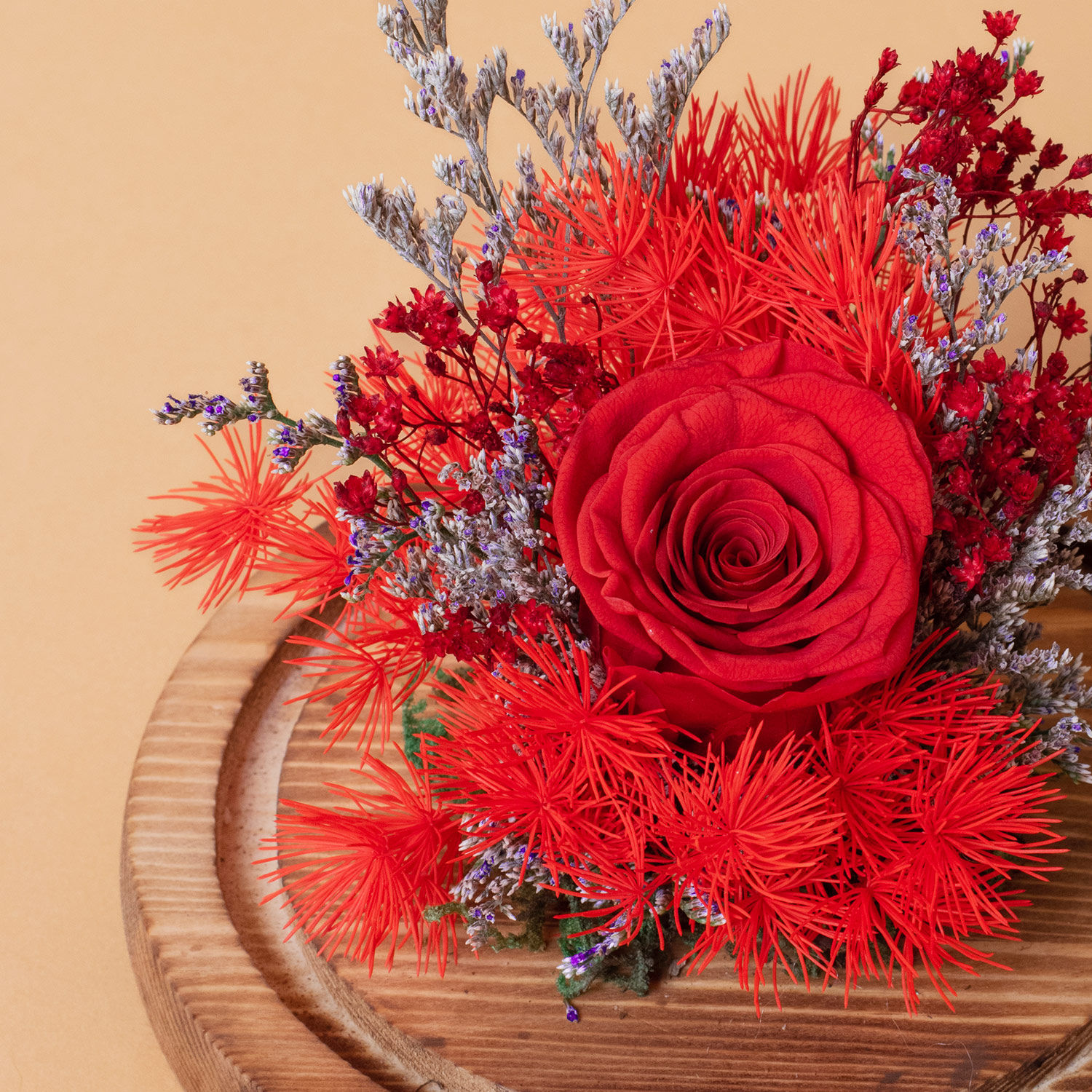 Forever Red Rose In Glass Dome Delivery in Singapore - FNP SG