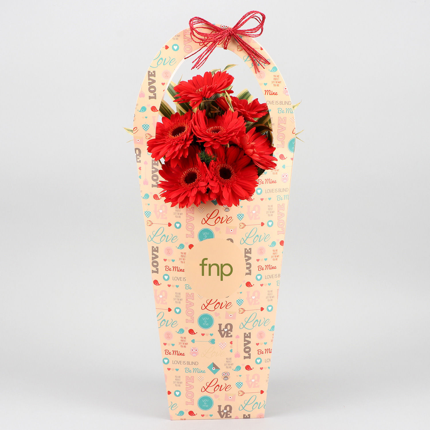 Red Gerberas In FNP Love Sleeve Delivery in Singapore - FNP SG