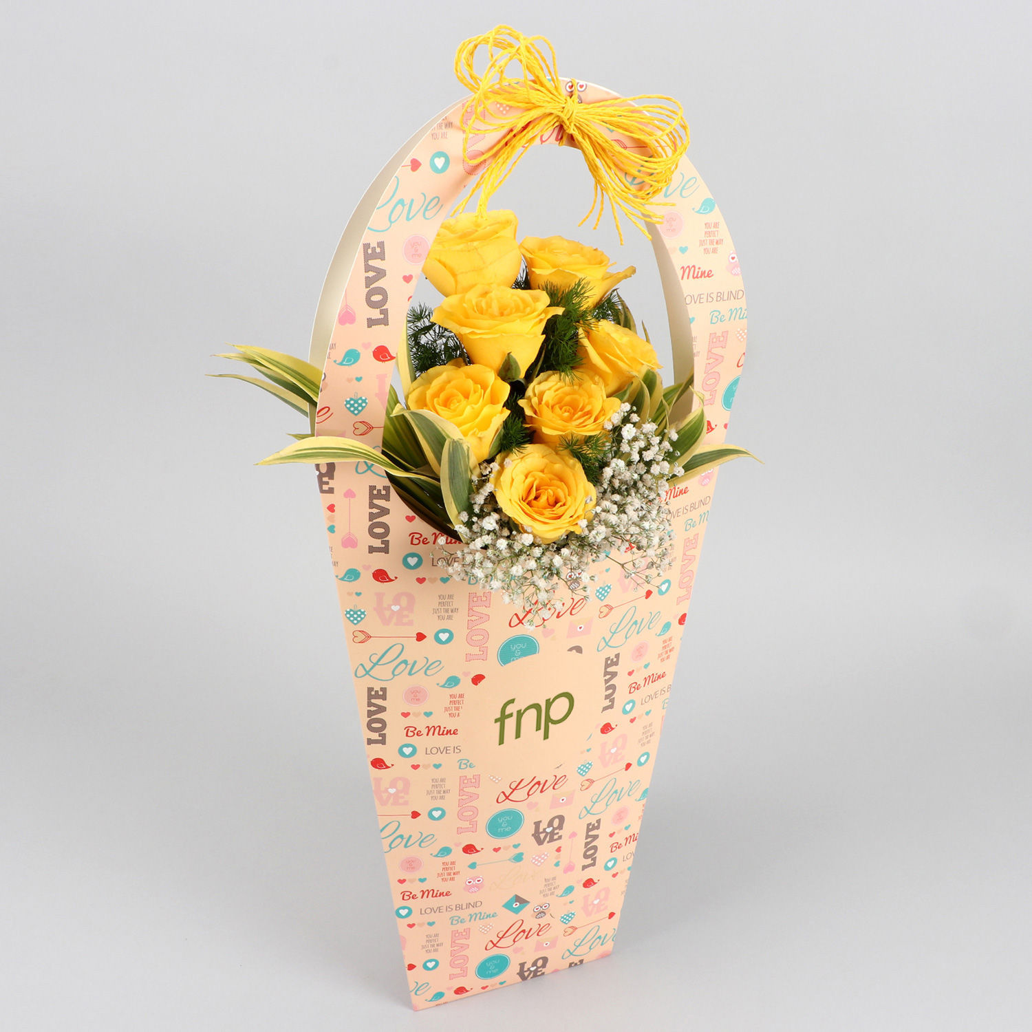 Yellow Roses In FNP Love Sleeve Delivery in Singapore - FNP SG