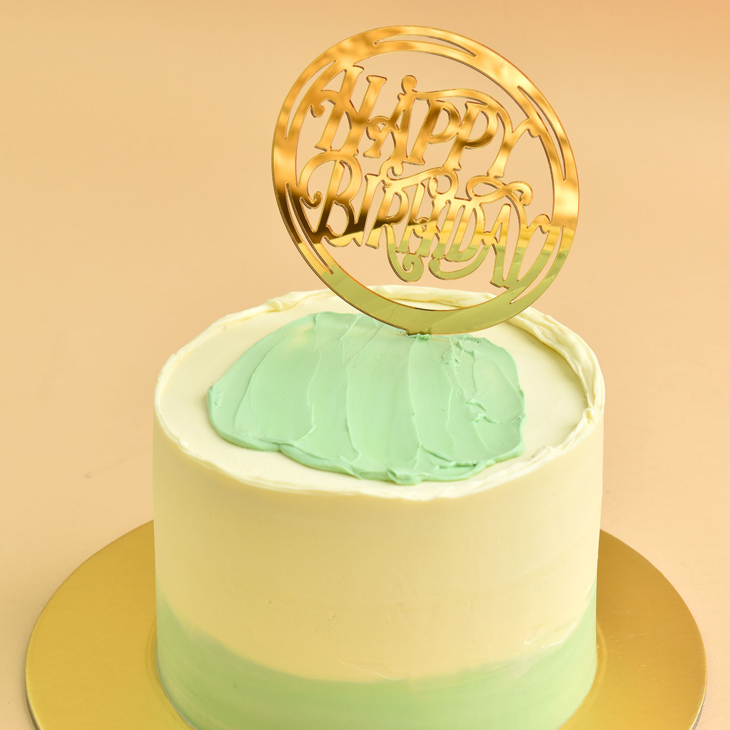 Designer Cake with Happy Birthday Topper Delivery in Singapore - FNP SG