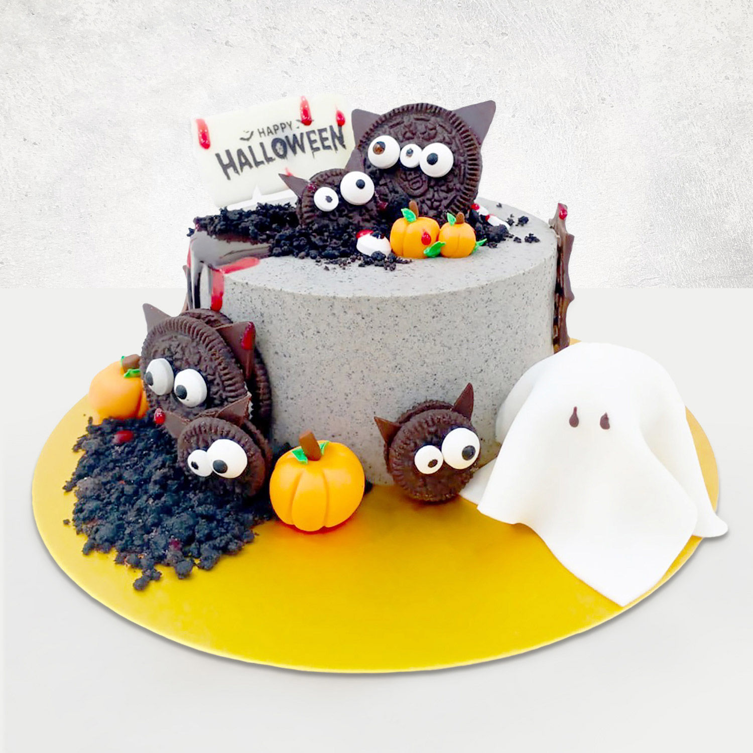 Halloween Black Sesame Sponge with Buttercream Cake Delivery in ...