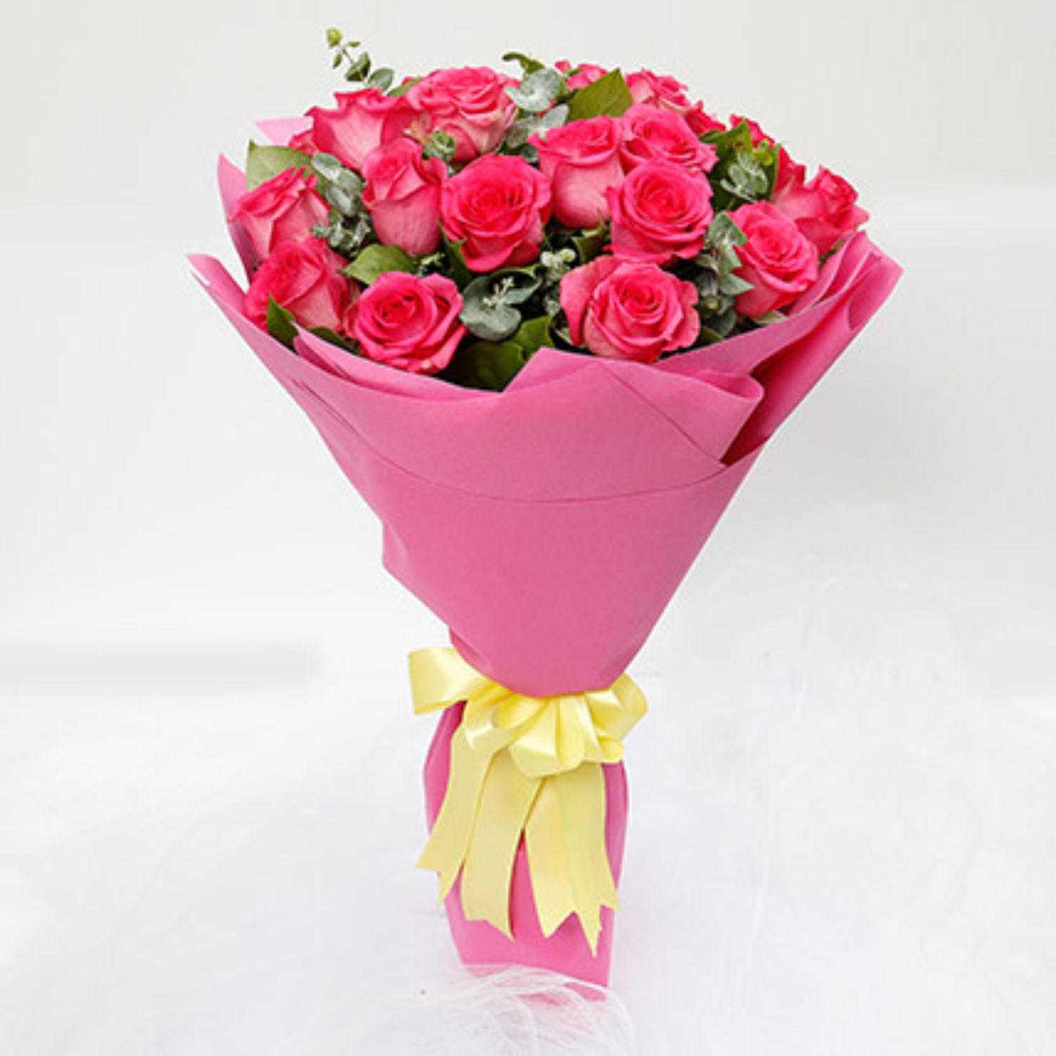 Ravishing 20 Dark Pink Roses Bouquet for Mothers Day Delivery in ...