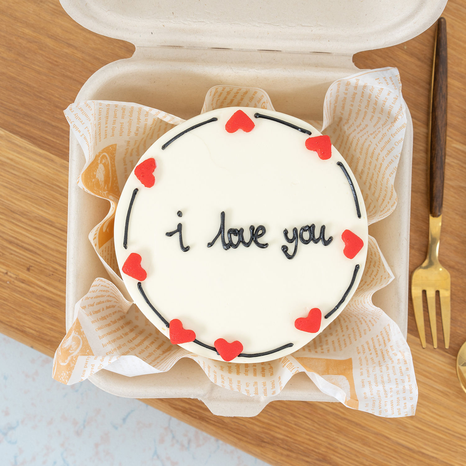 I love you Bento Rose Lychee Cake Delivery in Singapore - FNP SG