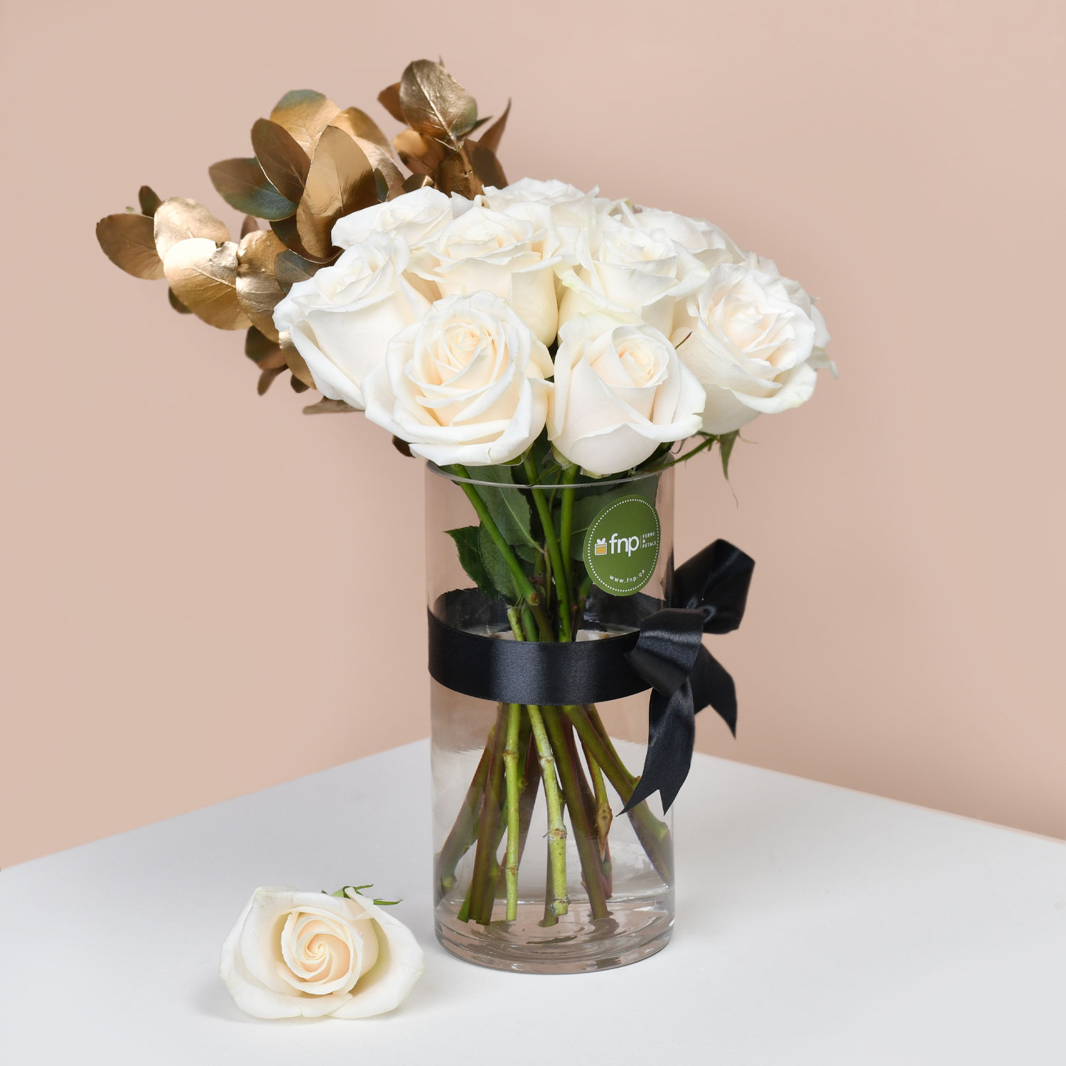 White Roses Arrangement Delivery in Singapore - FNP SG