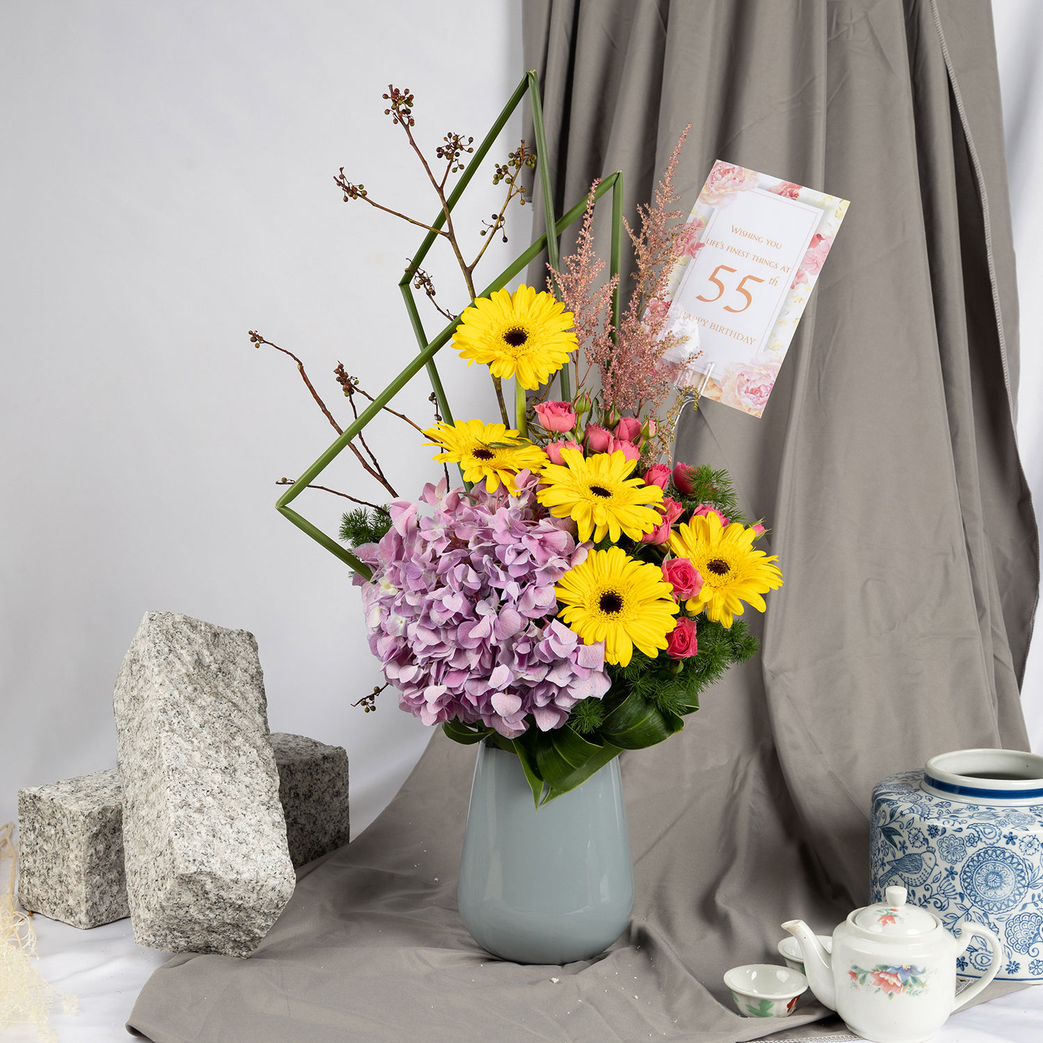 55th Birthday Flowers Arrangement Delivery in Singapore - FNP SG