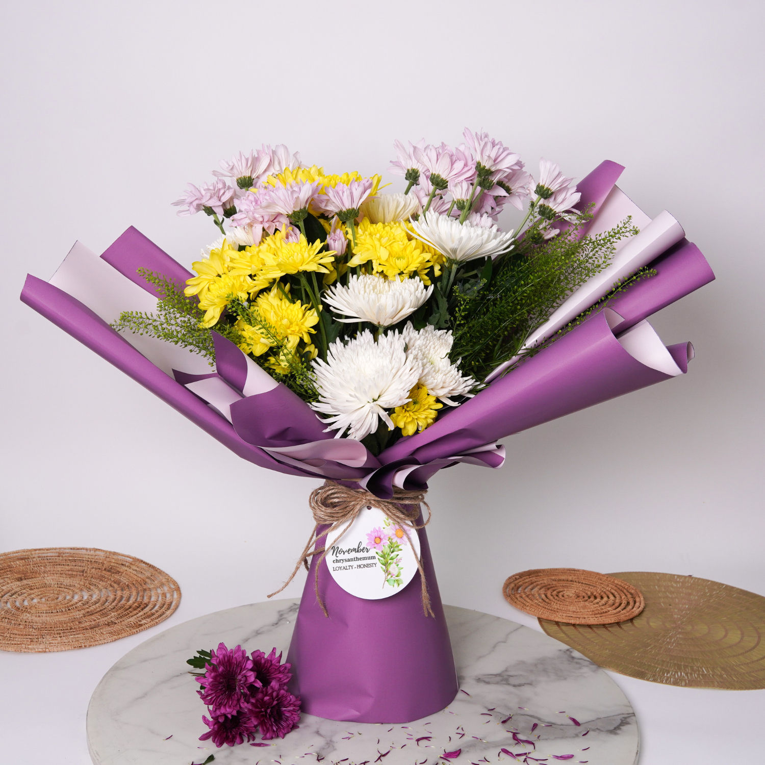 November Birthday Flower Hand Bouquet Delivery in Singapore - FNP SG