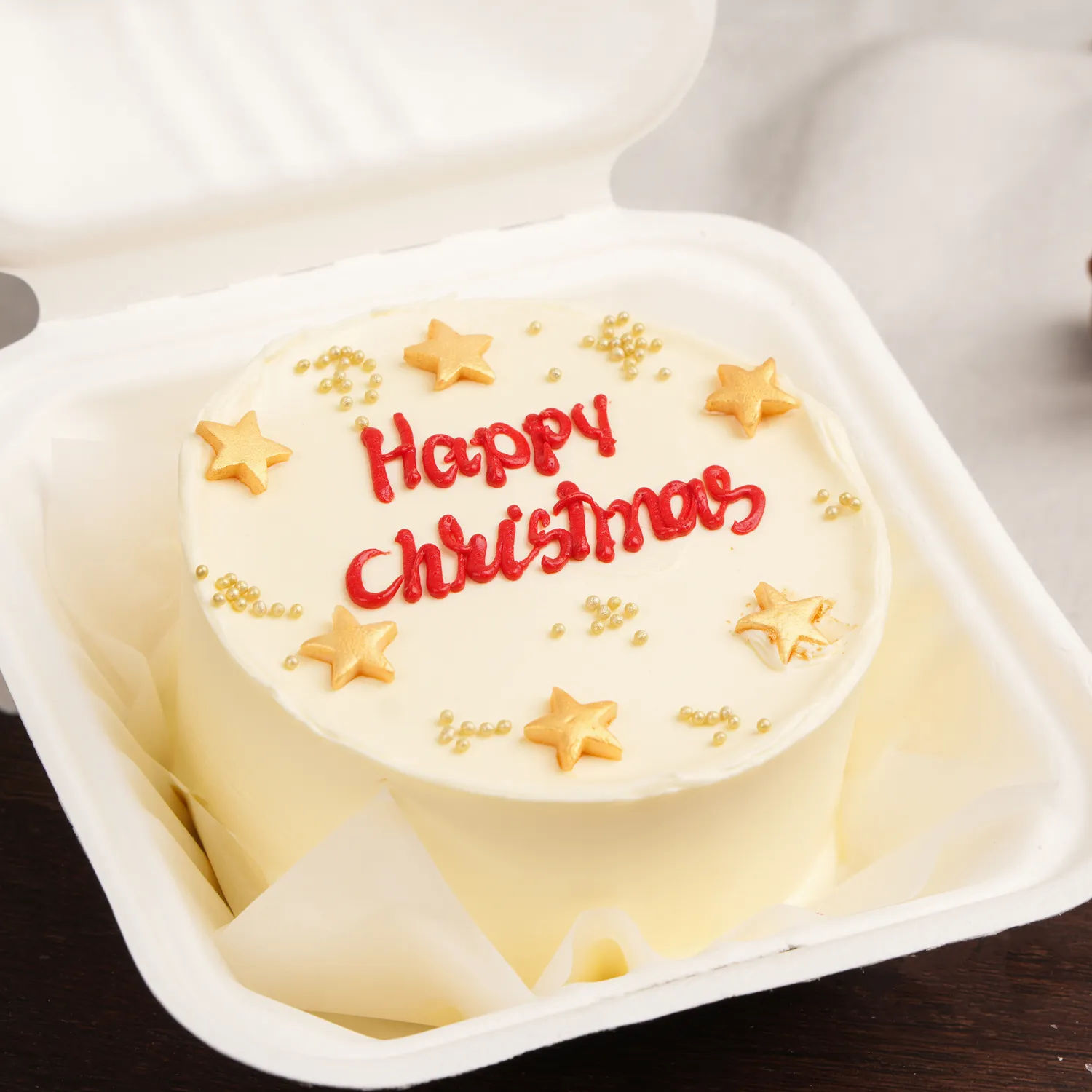 Happy Christmas Bento Cake 4 Inch Delivery in Singapore - FNP SG