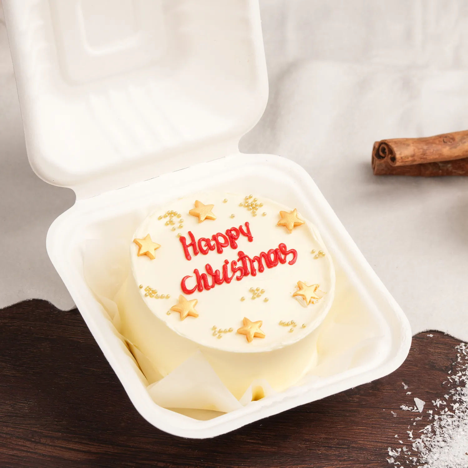 Happy Christmas Bento Cake 4 Inch Delivery in Singapore - FNP SG