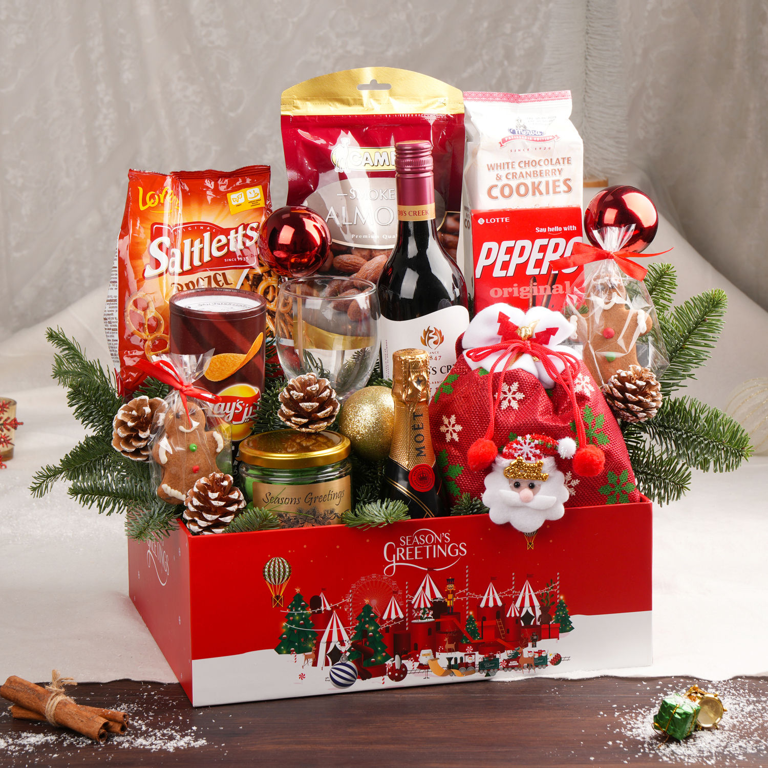 Wine and Treats Holidays Hamper Delivery in Singapore - FNP SG