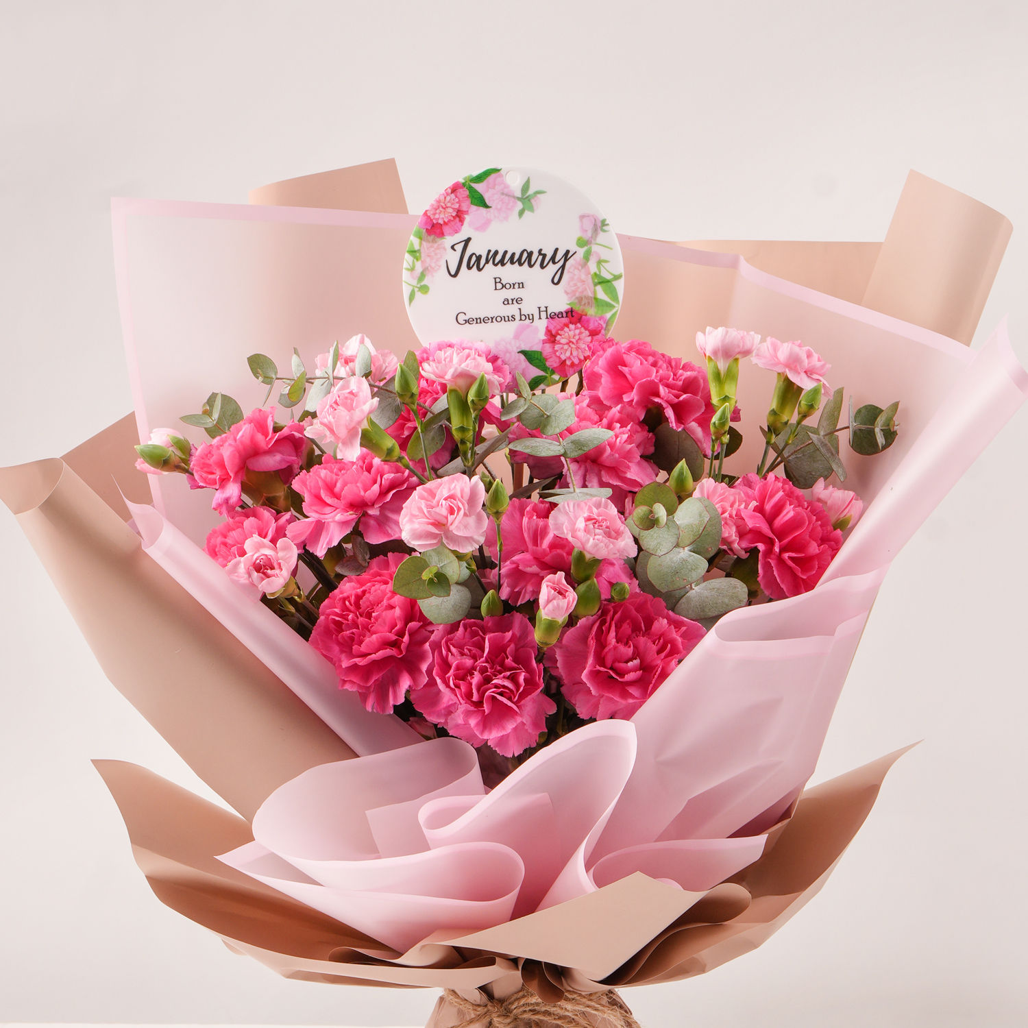Birthday Wish Carnations Bouquet Delivery in Singapore - FNP SG