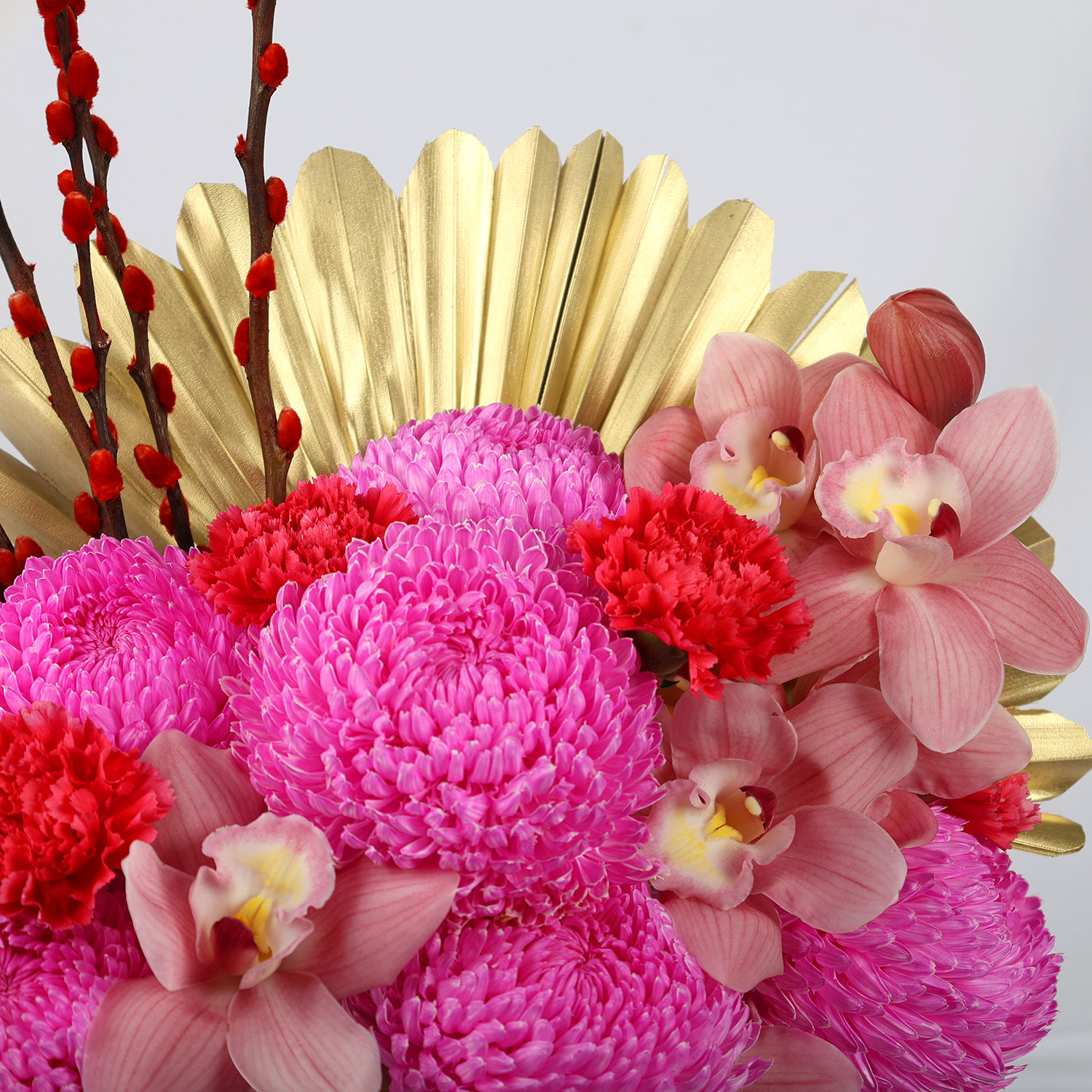 Good Fortune Wishes Flowers in Premium Vase Delivery in Singapore - FNP SG
