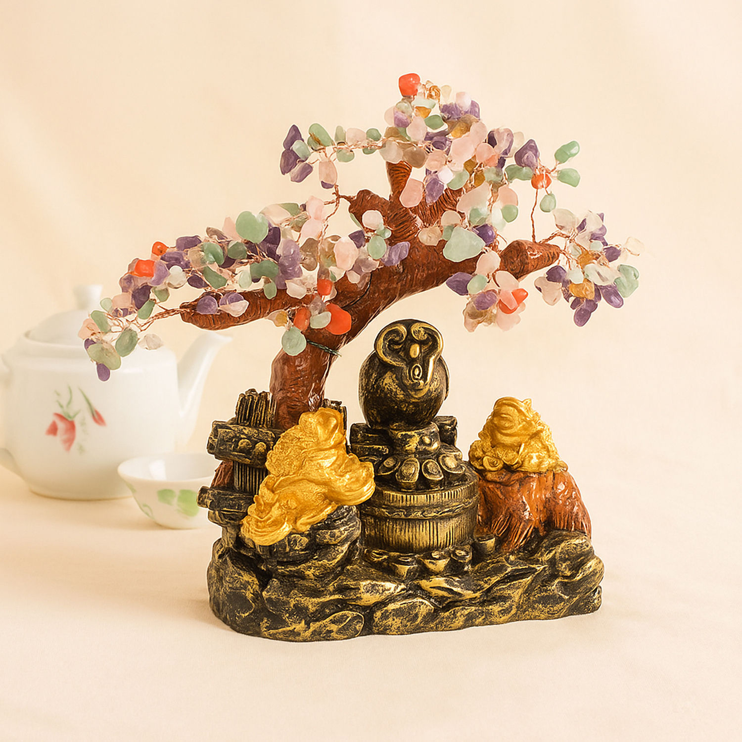 Fortune tree Quartz stone 25cm Delivery in Singapore - FNP SG