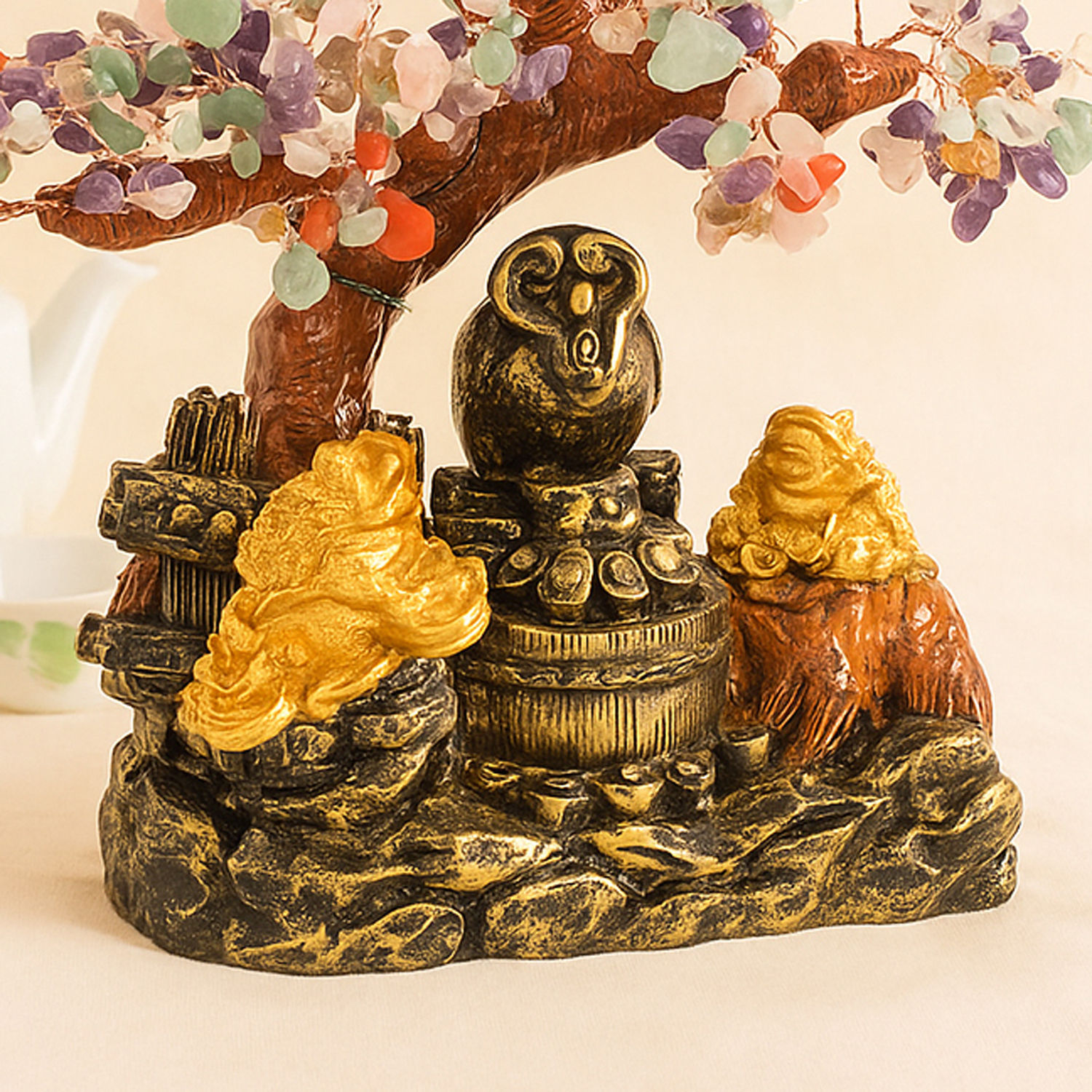 Fortune tree Quartz stone 25cm Delivery in Singapore - FNP SG