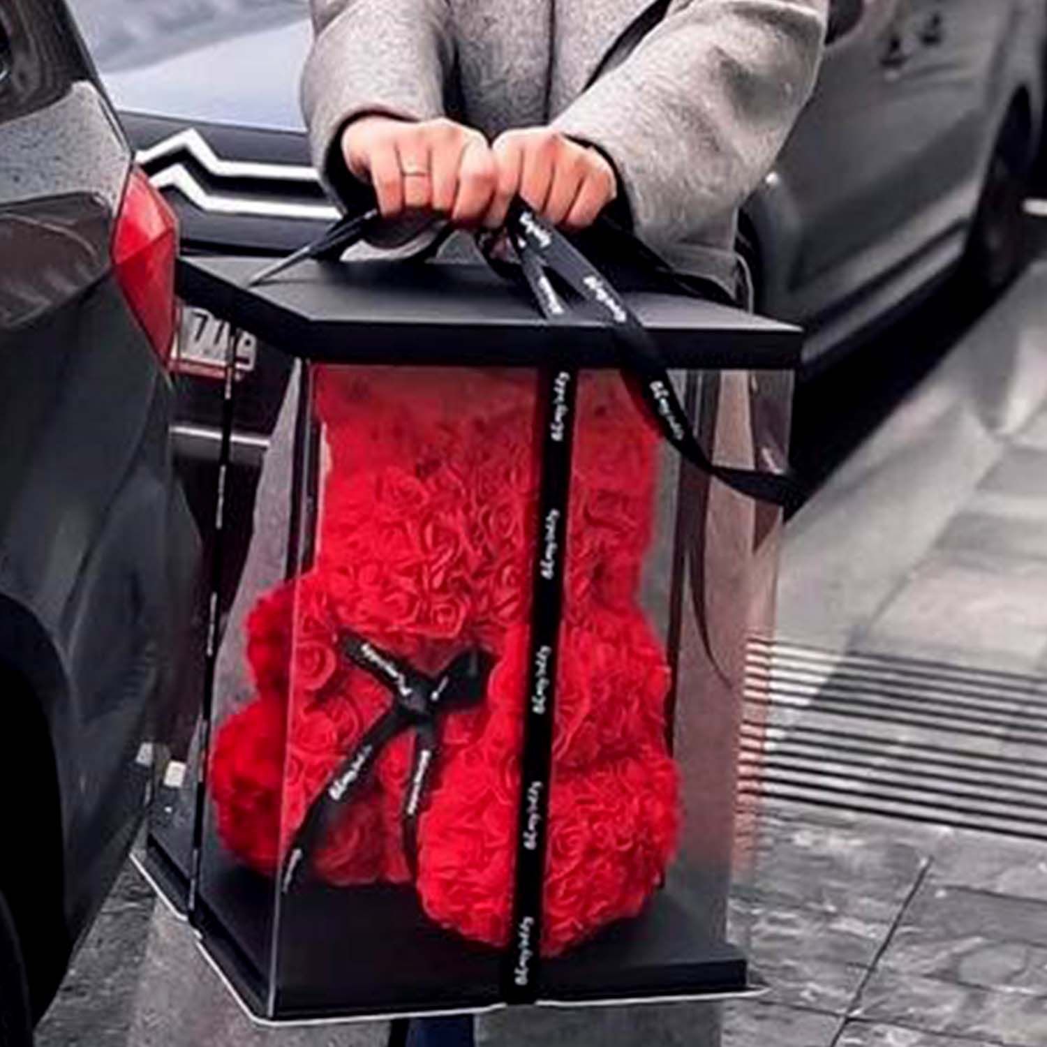 Artificial Red Roses Teddy Bear For Valentine Delivery in Singapore ...