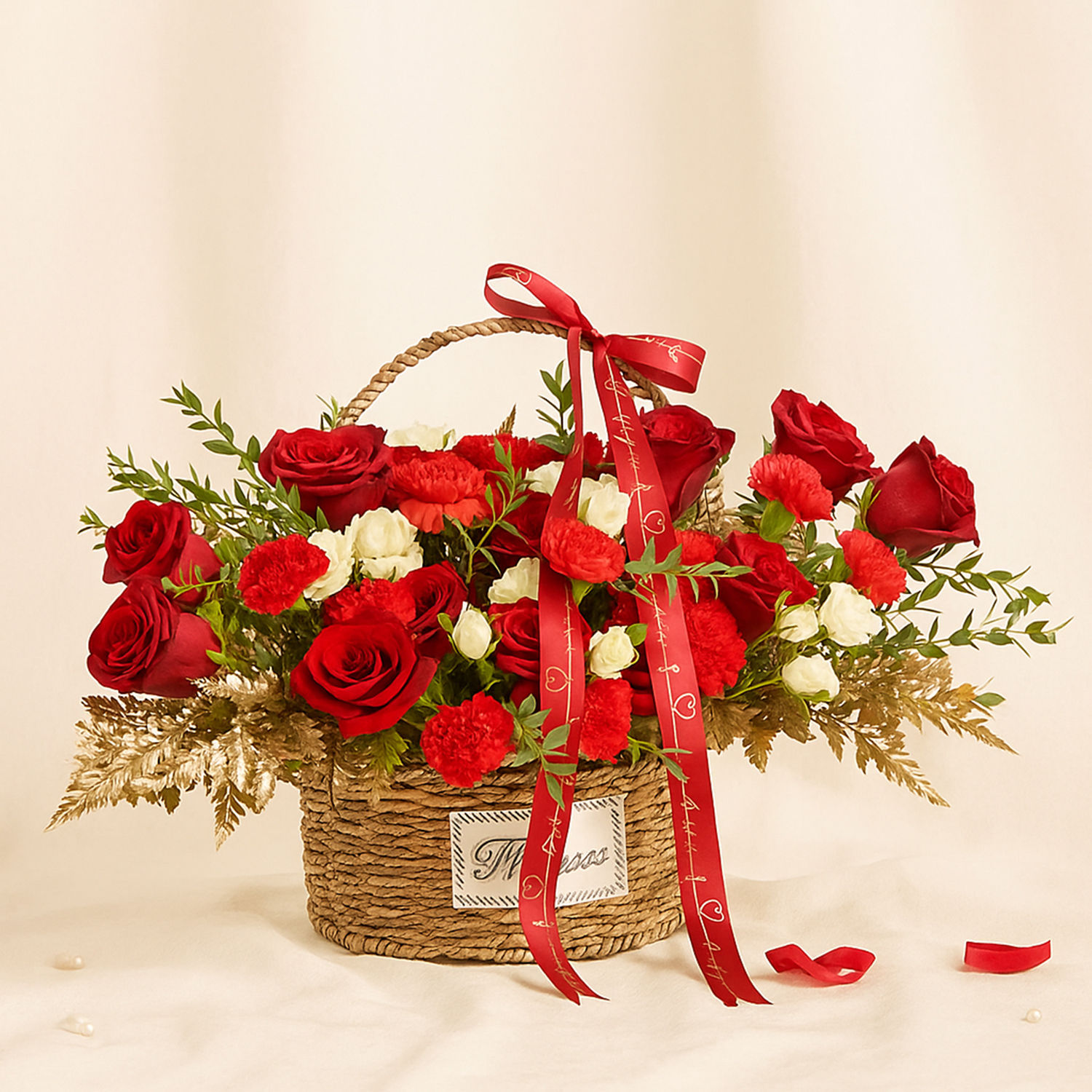Romantic Rose Basket Delivery in Singapore - FNP SG
